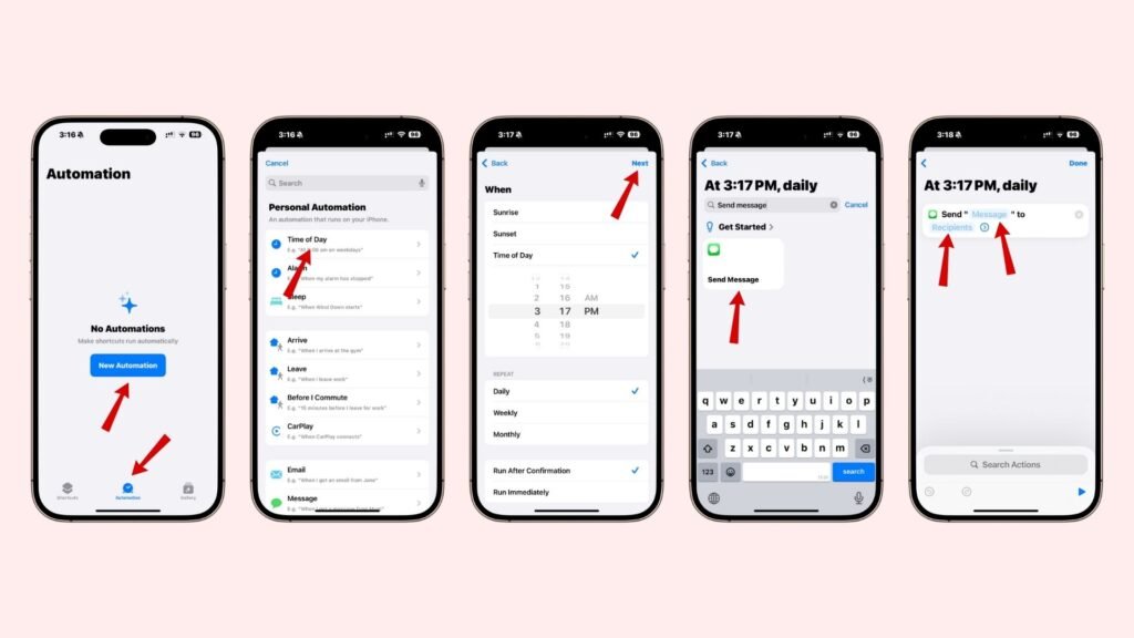 How to Schedule a Text Message on iPhone (iOS 18 & Older)